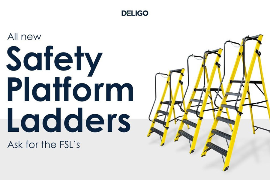 Introducing Deligo’s new fibreglass safety platform ladder range ...