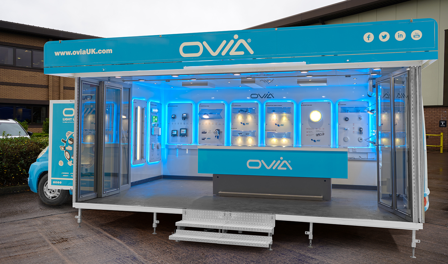 Ovia mobile lighting showroom is back on the road - Electrical Wholesaler