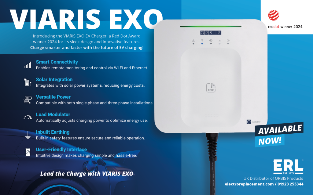 ORBIS VIARIS EXO Electric Vehicle Charger - Electrical Wholesaler