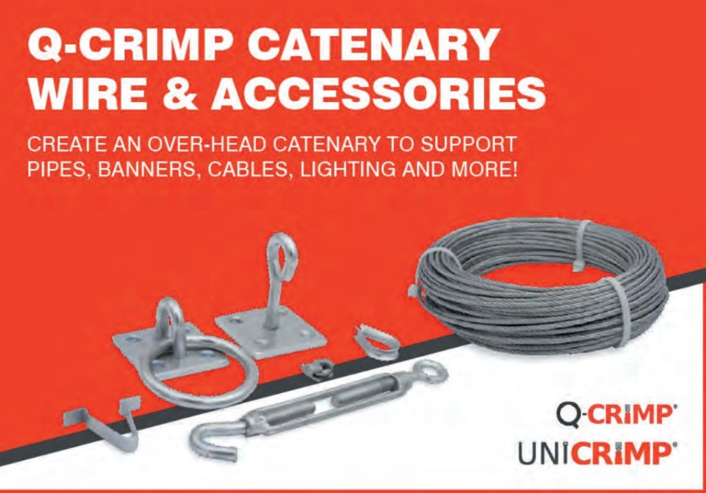 Essential catenary wire accessories from Unicrimp - Electrical Wholesaler